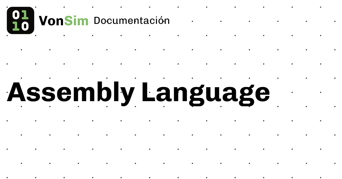 Assembly Language | VonSim